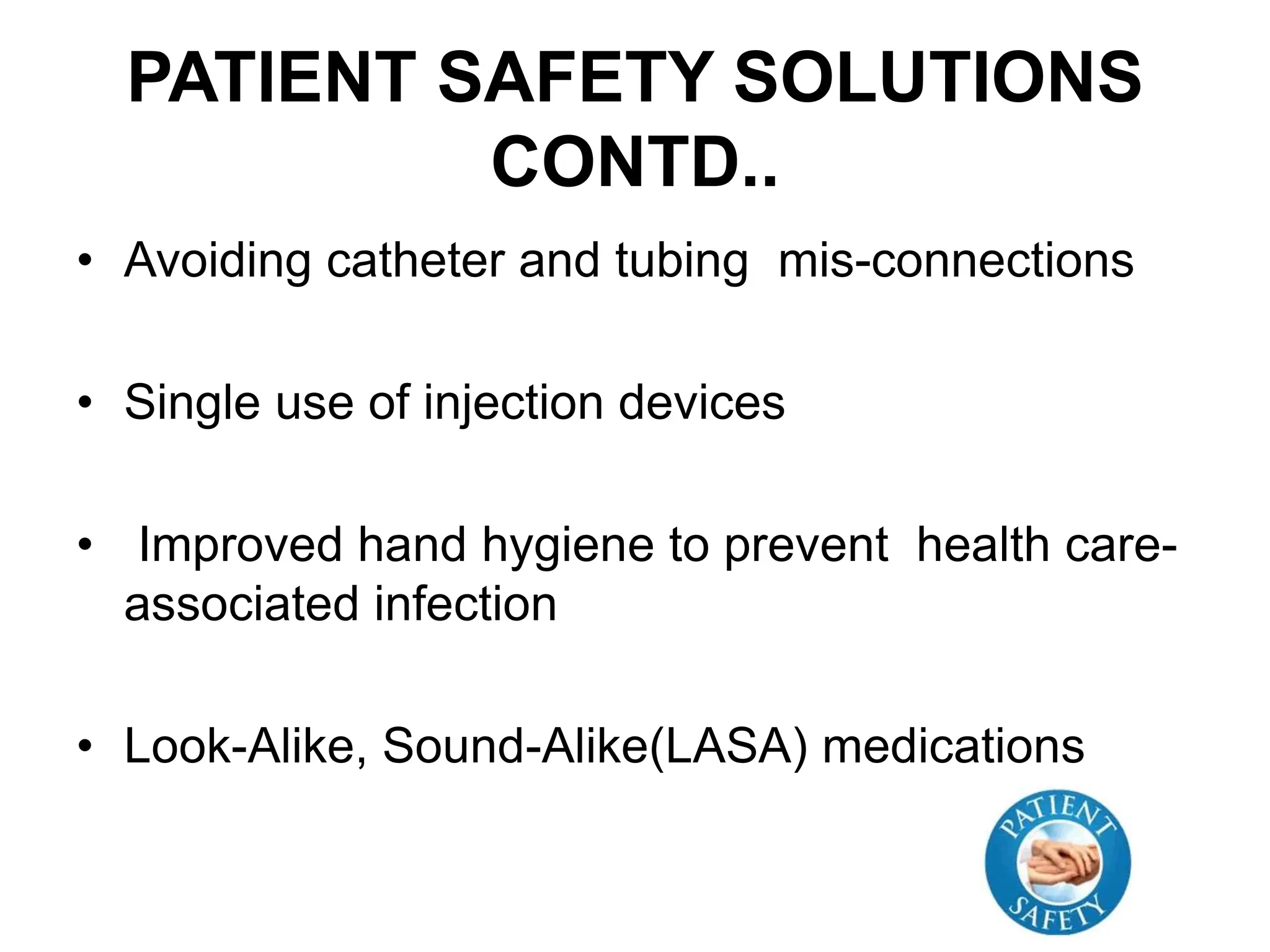 PATIENT SAFETY in hospital settings for better patient care | PPTX ...