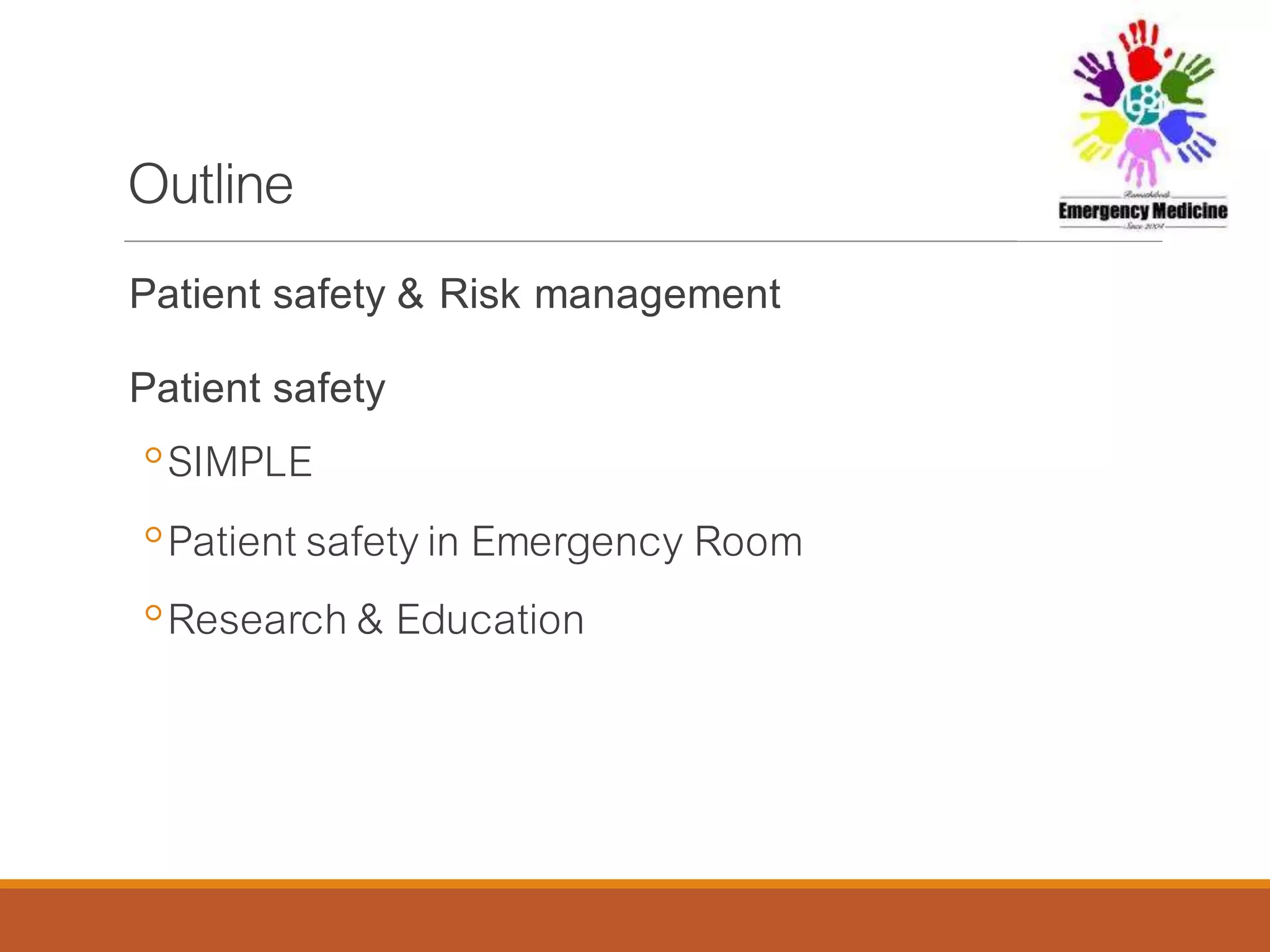 ACTEP2014: Patient safety & risk management | PDF