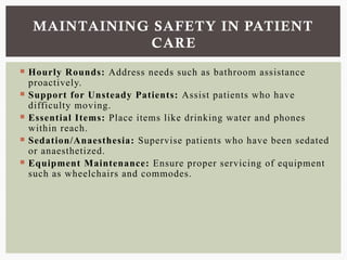 PATIENT SAFETY goal 6 fall prevention SLIDES (1).pptx | First Aid ...