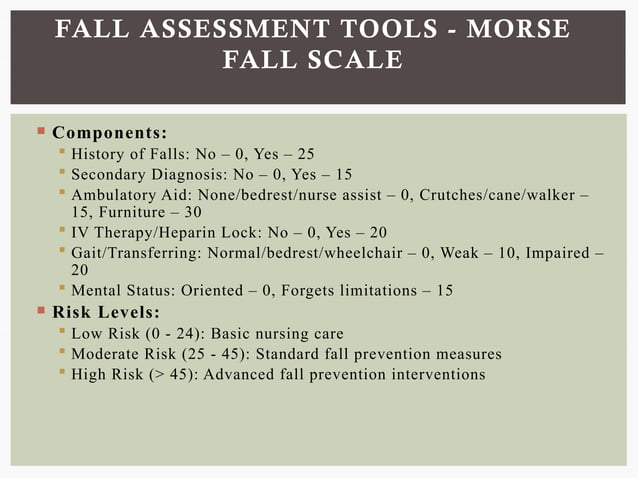 PATIENT SAFETY goal 6 fall prevention SLIDES (1).pptx | First Aid ...