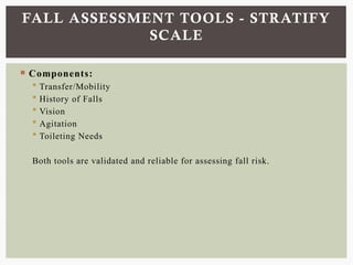 PATIENT SAFETY goal 6 fall prevention SLIDES (1).pptx | First Aid ...