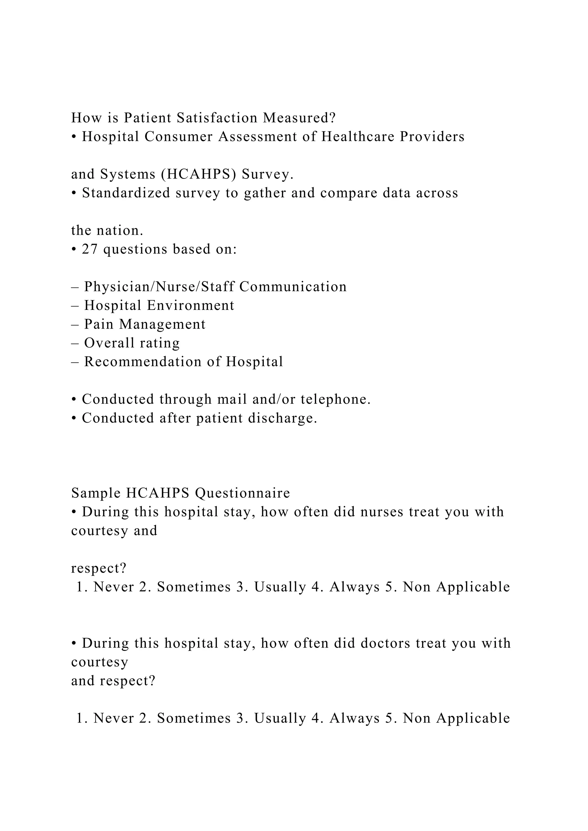 Patient Satisfaction Patient Satisfaction Today • Ha.docx