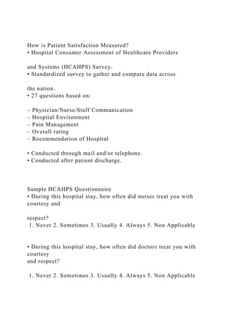 Patient Satisfaction Patient Satisfaction Today • Ha.docx