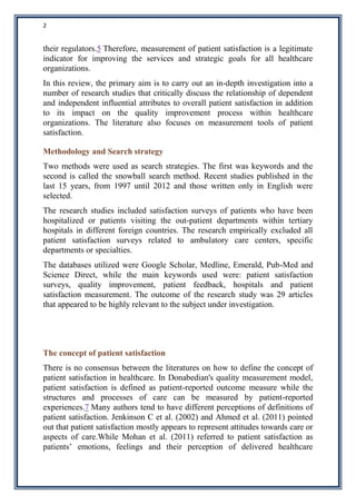 Patient Satisfaction Survey as a Tool Towards Quality Improvement by Dr ...