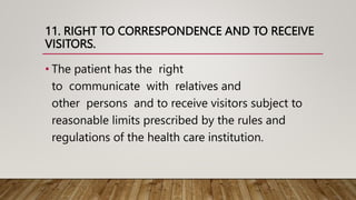 PATIENT’S BILL OF RIGHTS Philippine setting.pptx