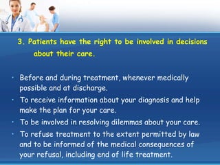 Patient’s right | PPT | First Aid | Injuries