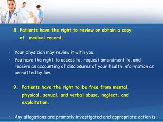 Patient’s right | PPT | First Aid | Injuries