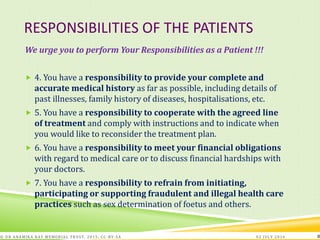 Patients' rights and responsibilities | PPTX