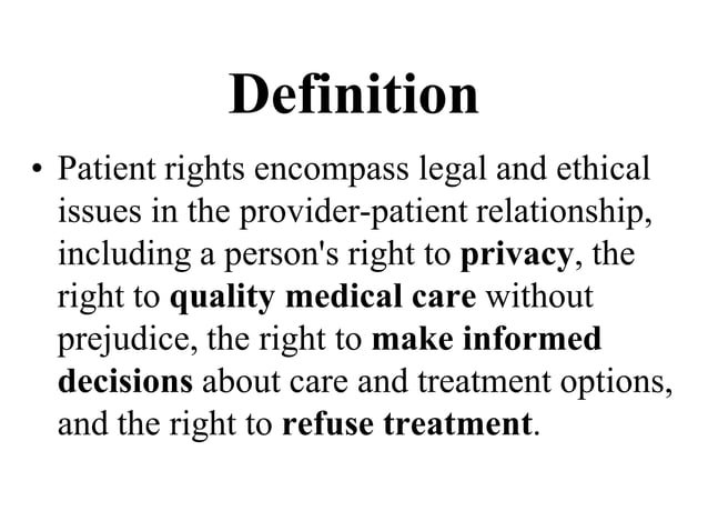 Patients rights | PDF
