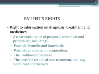 Patients rights and responsibilities | PPTX