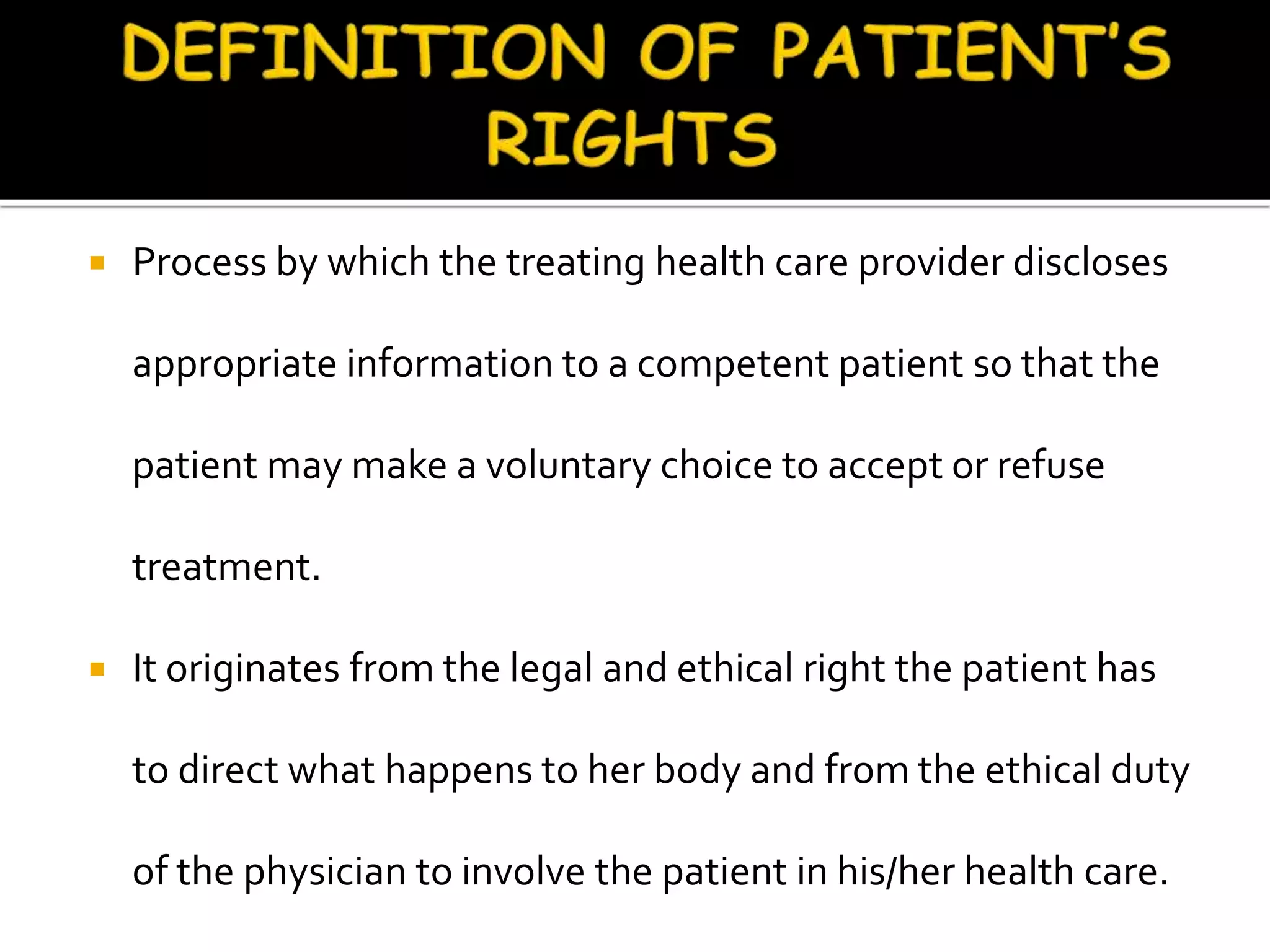 Patients rights and responsibities | PPT