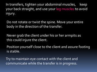 Patients safety transfers and lifting | PPTX