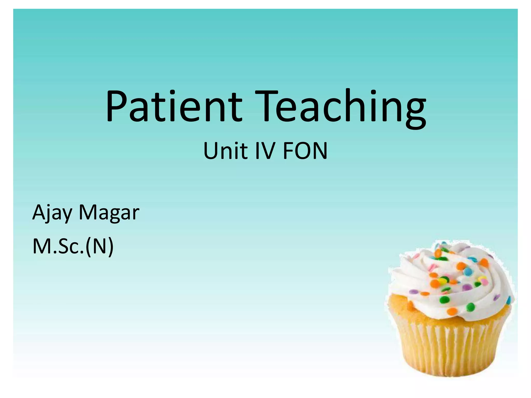 Patient teaching | PPTX