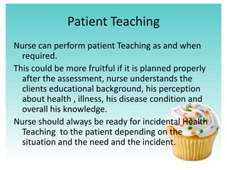 Patient teaching | PPTX