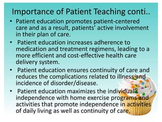 Patient teaching | PPTX
