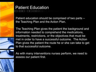 Patient Teaching | PPTX