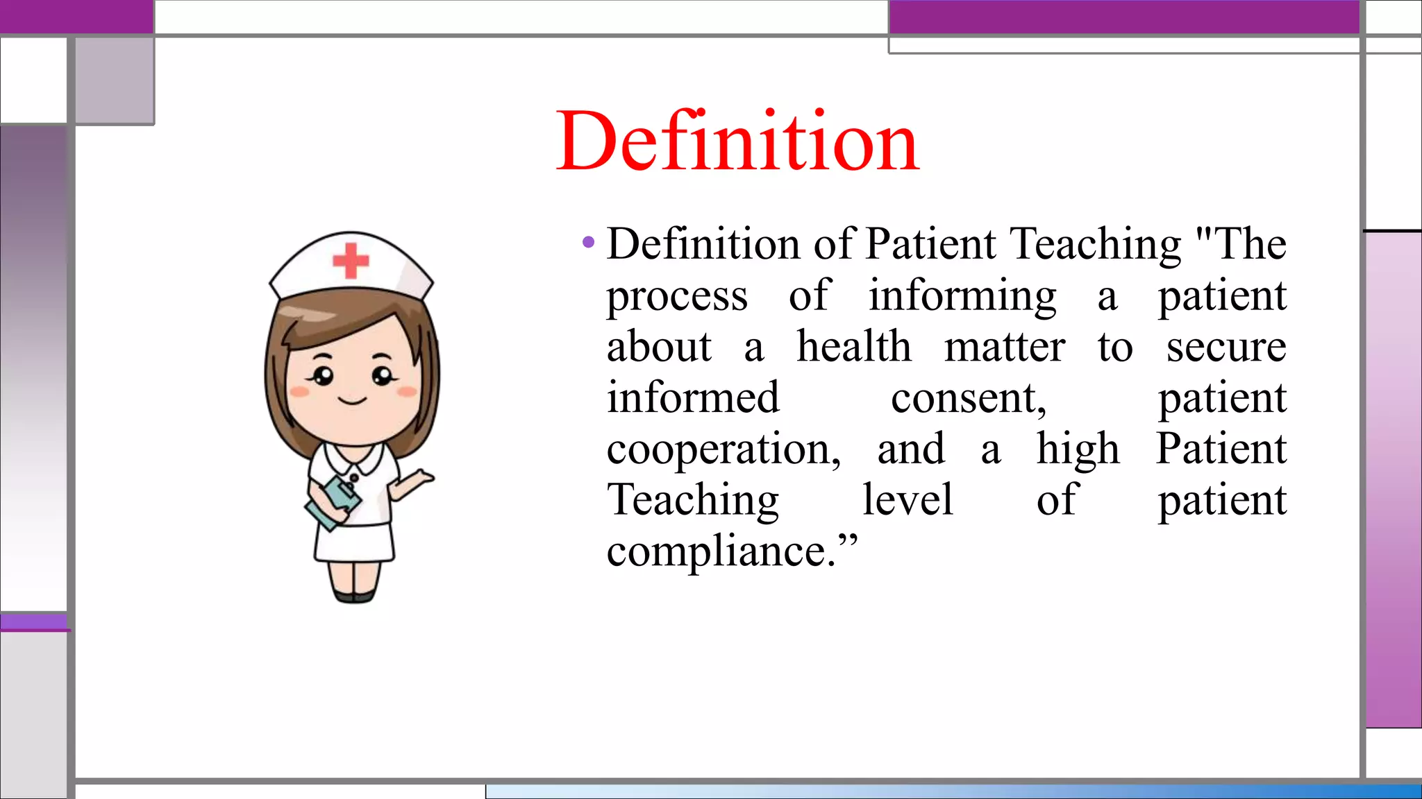 Patient teaching | PPTX