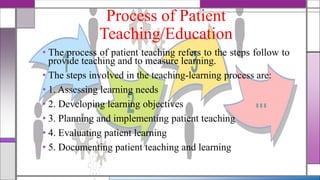 Patient teaching | PPTX