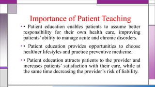 Patient teaching | PPTX