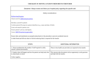 PATIENT TRANSFER for patients care .docx