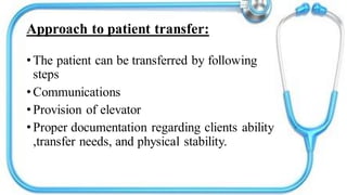 Patient transfer presentation | PDF