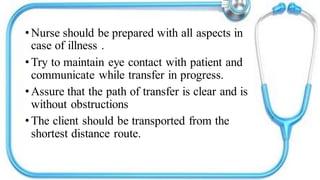 Patient transfer presentation | PDF