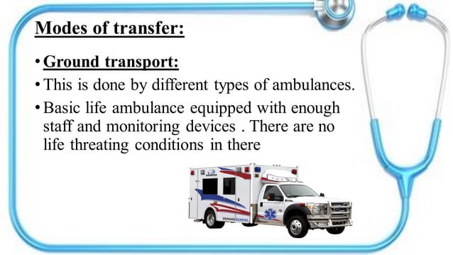 Patient transfer presentation | PDF | First Aid | Injuries
