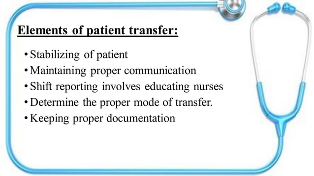 Patient transfer presentation | PDF | First Aid | Injuries