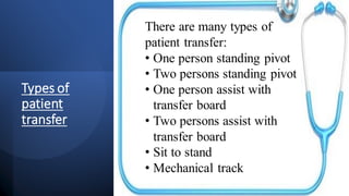 Patient transfer presentation | PDF