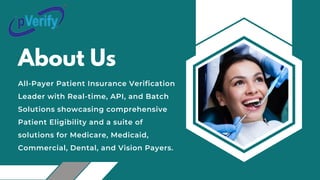 Medicaid patient verification – pVerify | PDF