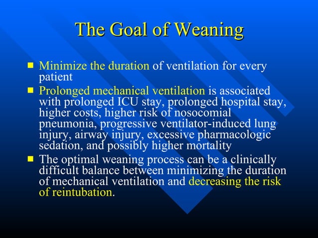 Patient Ventilator Synchrony & Successful Weaning講義 | PPT