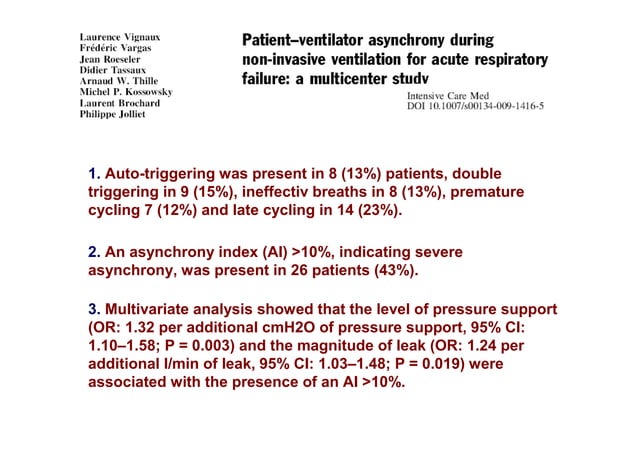 Patient ventilator interactions during mechanical ventilation | PDF