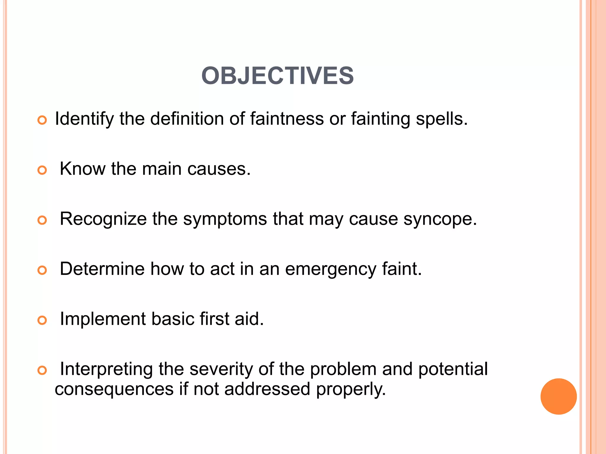 Patient with fainting | PPTX