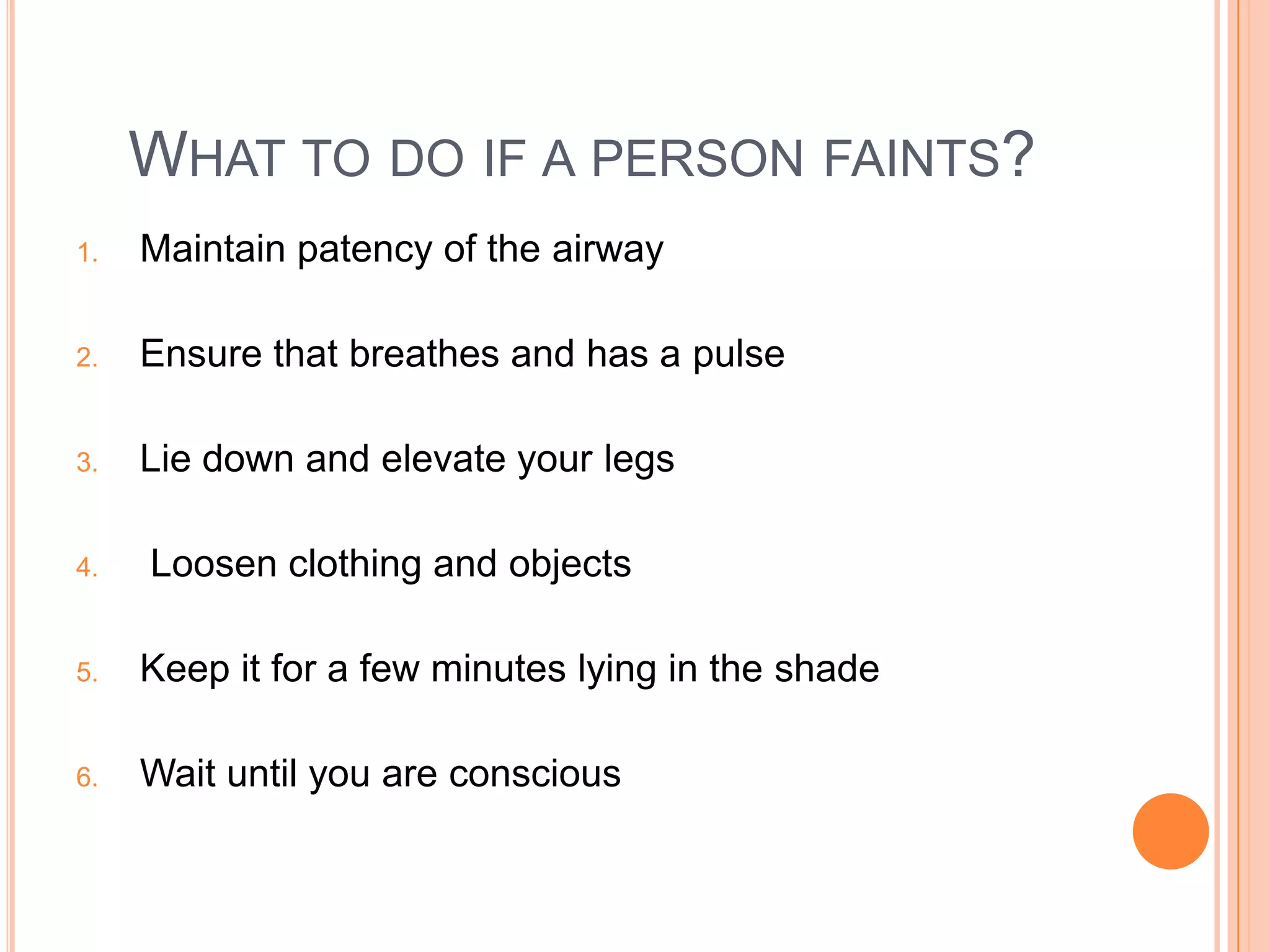 Patient with fainting | PPTX