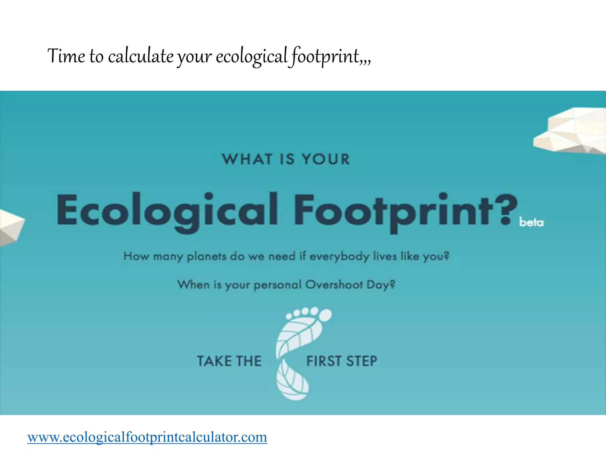 Ecological footprint, | PPTX