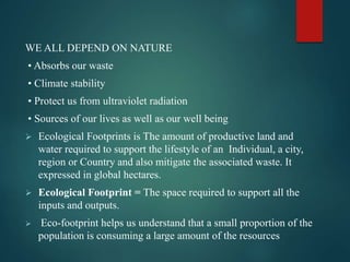 Ecological footprint, | PPTX