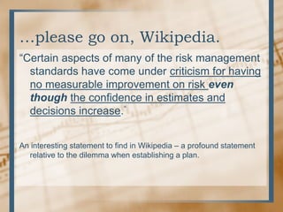 Risk Management Panel | PPT