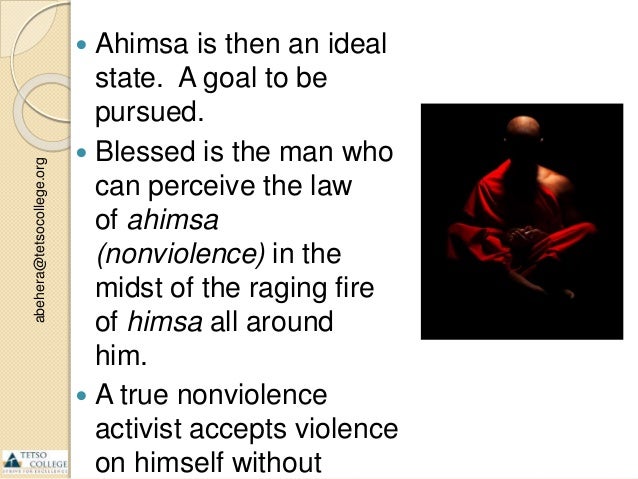 Gandhi's Concept of Ahimsa