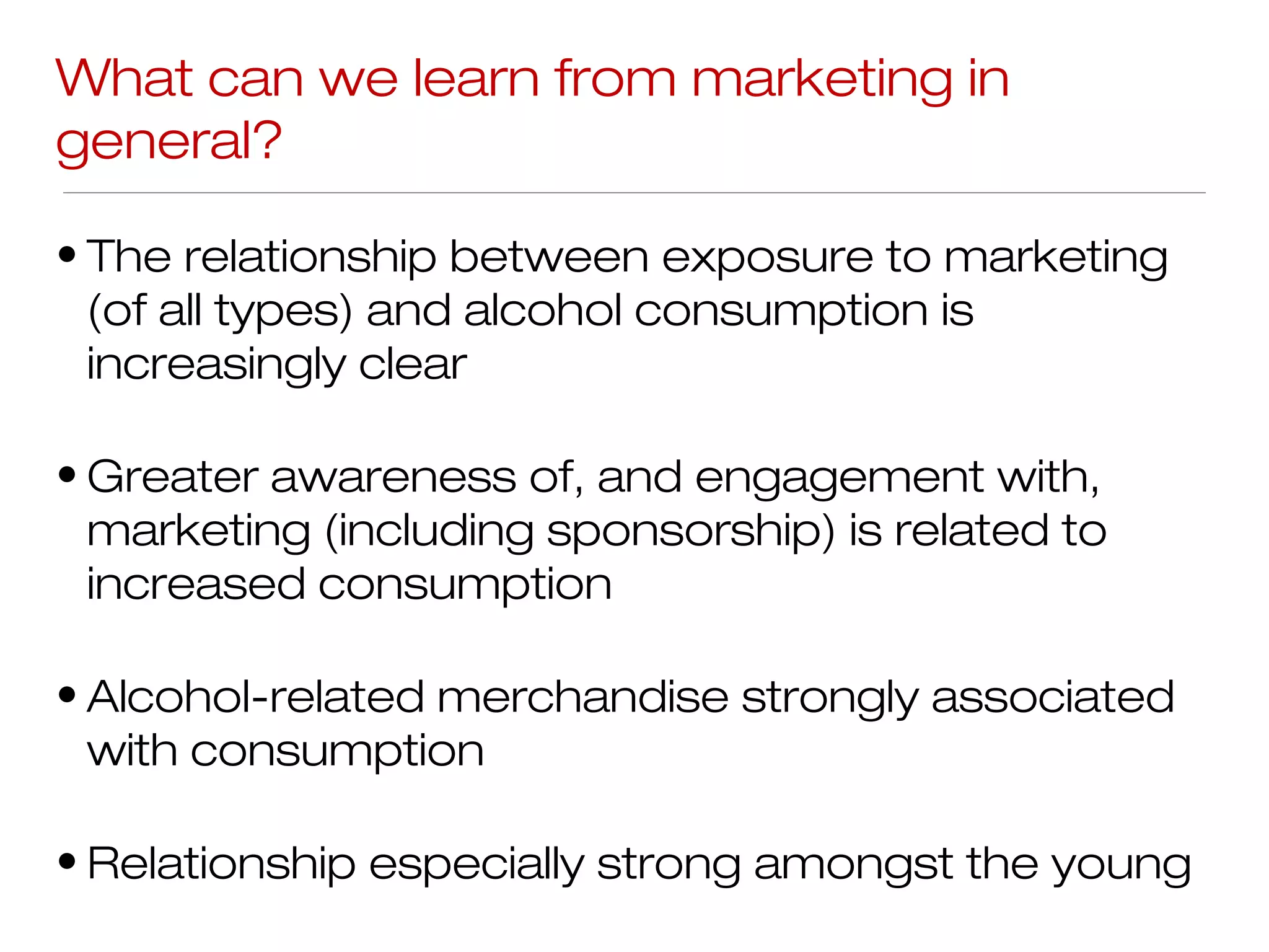 Alcohol sponsorship of sports | PPT