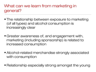 Alcohol sponsorship of sports | PPT