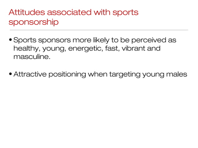Alcohol sponsorship of sports | PPT