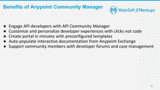 An overview of Anypoint API Community Manager | PPTX