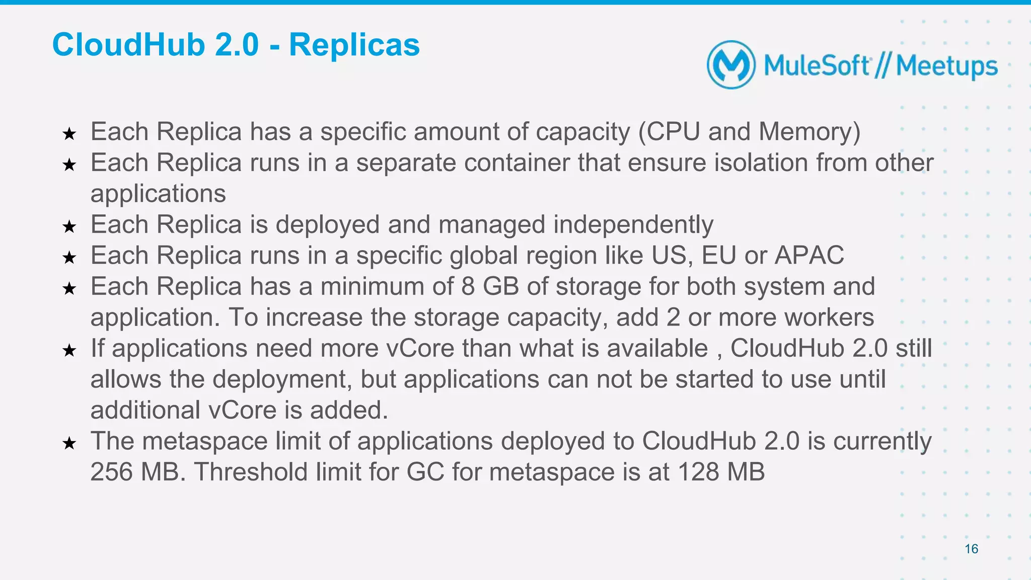 Patna MuleSoft Meetup Anypoint Cloudhub 2.0 | PPTX