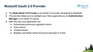 Oauth 2.0 Introduction and Flows with MuleSoft | PPT