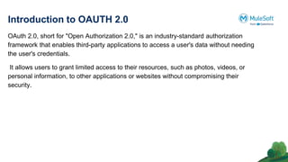 Oauth 2.0 Introduction and Flows with MuleSoft | PPT