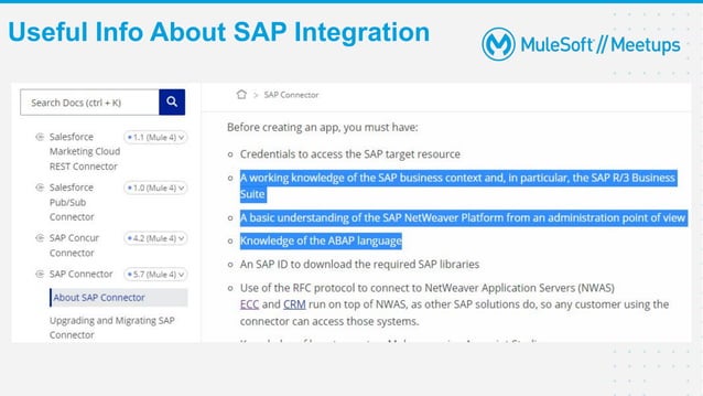 MuleSoft SAP Integration using IDocs | PPT