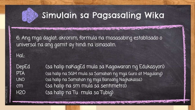 Patnubay at Simulain sa Pagsasaling Wika.pptx