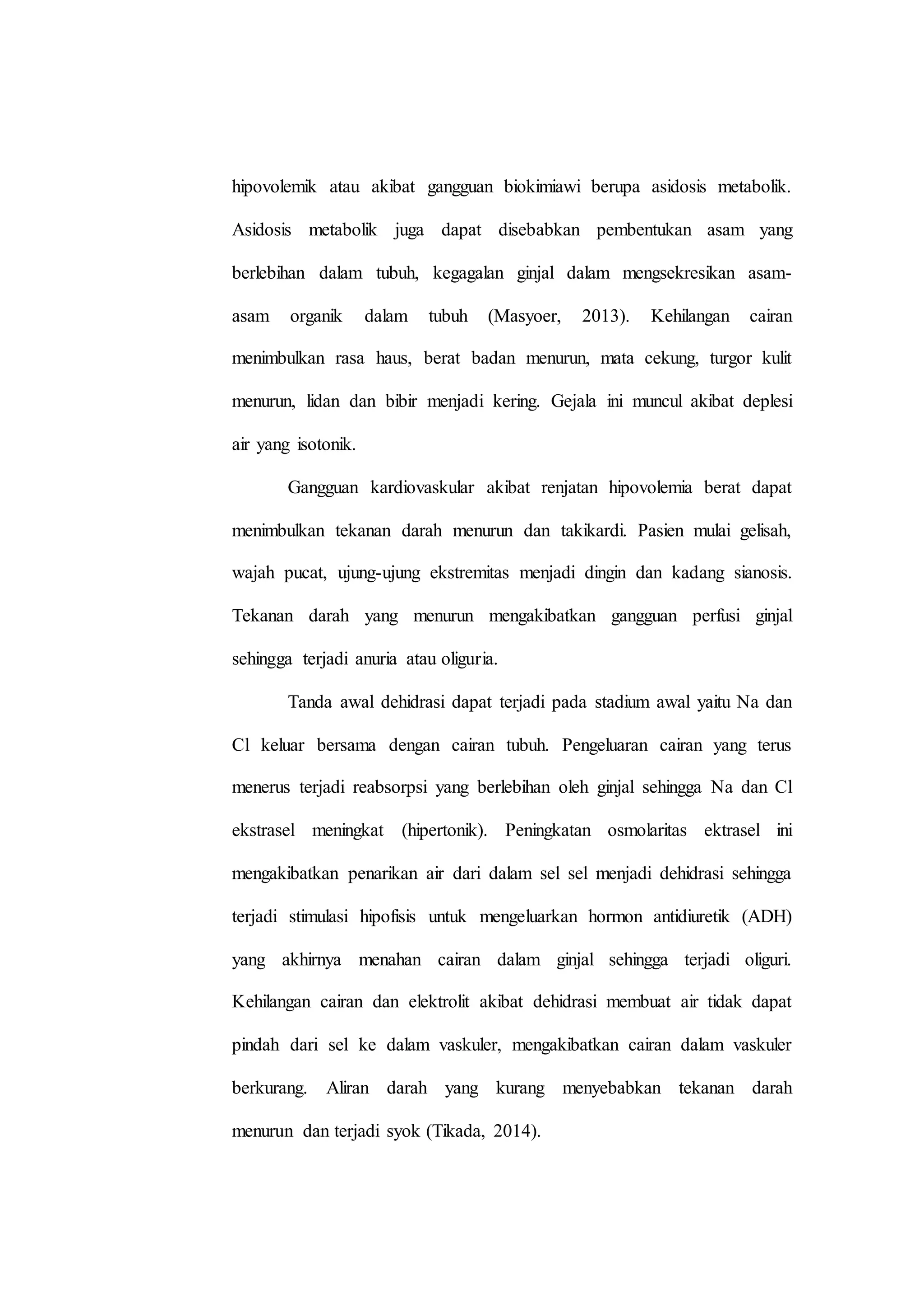 Patofisiologi diare pada anak | DOCX