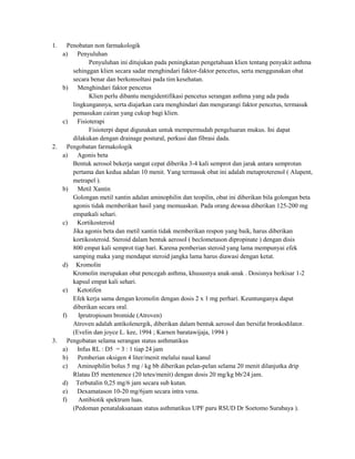 Patofisiologi asma | DOCX