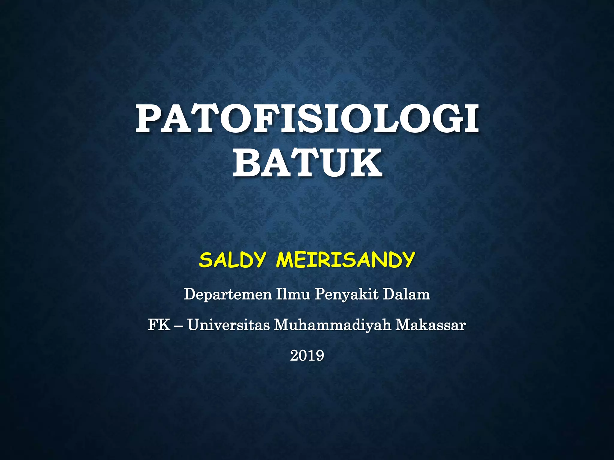 Batuk Paru | PPT